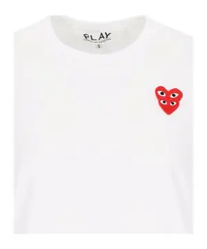 Play Comme Des Garcon Double Heart T-shirt