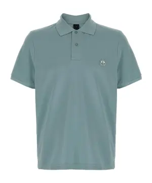Moose Knuckles Logo Plaque Short-sleeve Polo Shirt