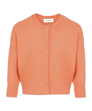 YVES SALOMON Cropped Cardigan - Orange
