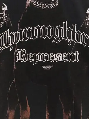 REPRESENT Thoroughbred Cotton T-shirt - Black