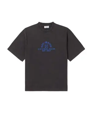 Off-White Logo Printed Crewneck T-shirt - Black