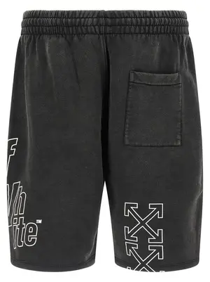 Off-White Logo Printed Drawstring Shorts