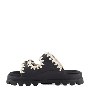 Mou Eva One-piece Buckled Slides