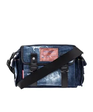 Dsquared2 Five Pocket Distressed Crossbody Bag - Black