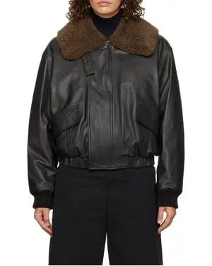 LEMAIRE Relaxed Fit Leather Blouson
