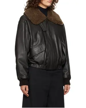 LEMAIRE Relaxed Fit Leather Blouson