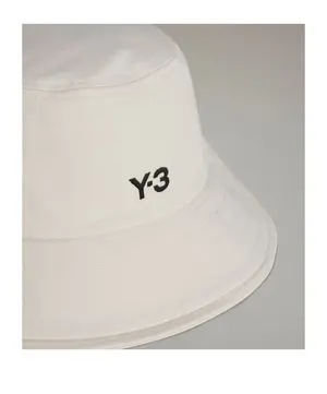 Y3 3-striped Bucket Hat