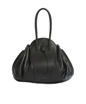 Marni Logo Stamped Tulipea Large Handbag