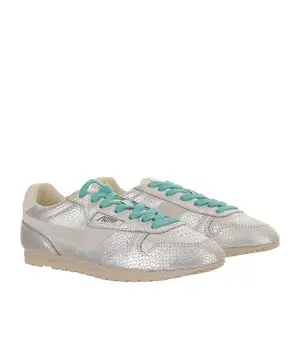 AUTRY Snakeskin-effect Metallic Sneakers