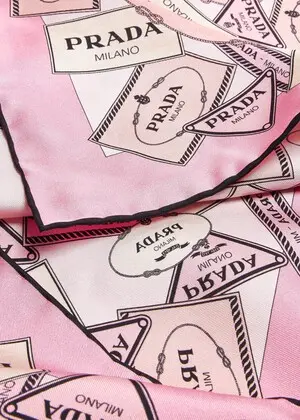 Prada Pattern-printed Twill Scarf