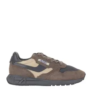 AUTRY Logo-patch Panelled Sneakers - Gray