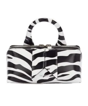 Attico Friday Zebra Printed Small Handbag