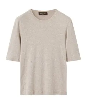 Loro Piana Lobelia Crew Neck T-shirt - Canvas Cloud