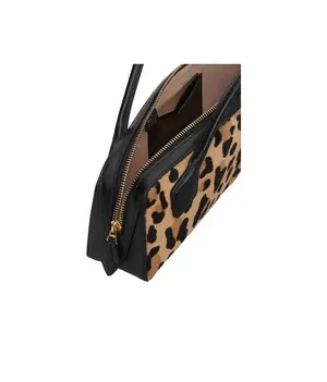Alaïa Le Teckel Clutch In Leopard Haircalf
