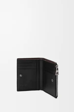 Loewe Switch Slim Compact Wallet In Supple Grained Calfskin And Suede