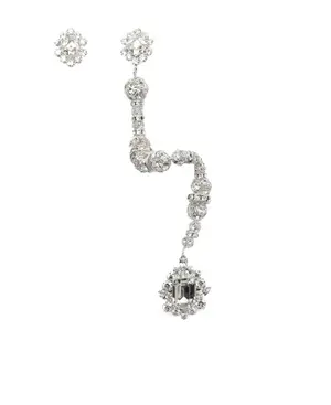 Magda Butrym Embellished Drop Earrings - Gray