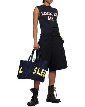 J.W.ANDERSON Logo Patch Tote Bag - Navy