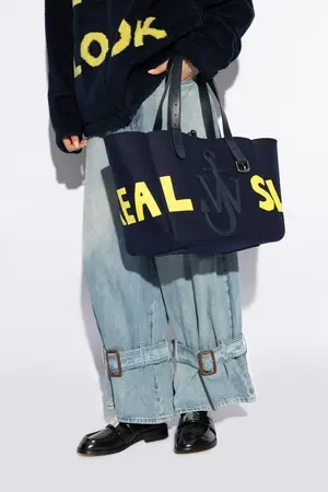 J.W.ANDERSON Logo Patch Tote Bag - Navy