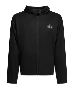 StÜssy Long-sleeved Hooded Casual Jacket - Black