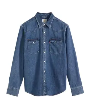 LEVI'S Western Denim Shirt - Blue