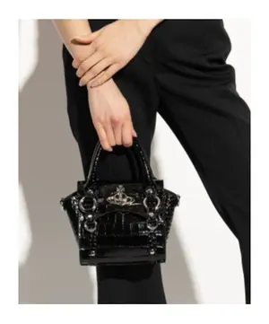 VIVIENNE WESTWOOD Orb Plaque Chained Tote Bag