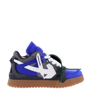 Off-White Mid Top Sponge Round Toe Sneakers - Black