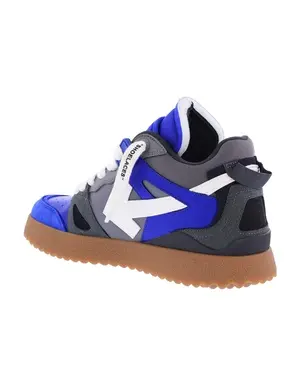 Off-White Mid Top Sponge Round Toe Sneakers