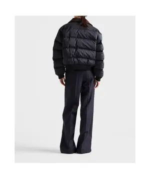 Prada Cropped Compact Poplin Down Jacket