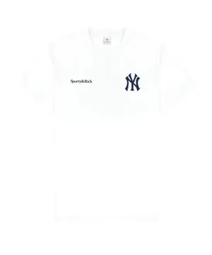 SPORTY  RICH Sporty & Rich Yankees Serif T-shirt - White