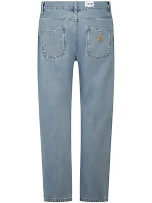 Carhartt Work In Progress Newel Logo-patch Straight-leg Jeans