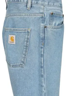 Carhartt Work In Progress Newel Logo-patch Straight-leg Jeans