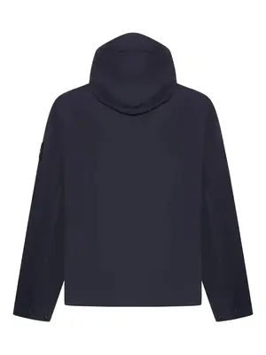 Stone Island Logo Patch Hooded Zip-up Jacket