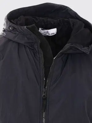 Stone Island Logo Patch Hooded Zip-up Jacket