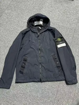 Stone Island Logo Patch Hooded Zip-up Jacket