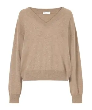 Brunello Cucinelli V-neck Knitwear - Brown