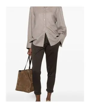 Brunello Cucinelli Monili Trim Track Pants