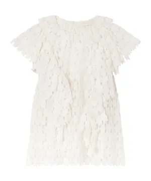 Ulla Johnson Daevy Ruffled Cotton-blend Lace Blouse