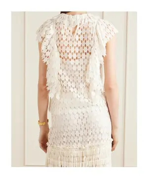 Ulla Johnson Daevy Ruffled Cotton-blend Lace Blouse