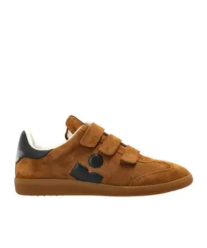 Isabel Marant Étoile Round Toe Low Top Sneakers - Cognac Black