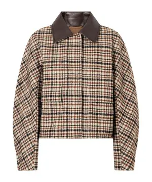 Brunello Cucinelli Plaid Coat - Brown