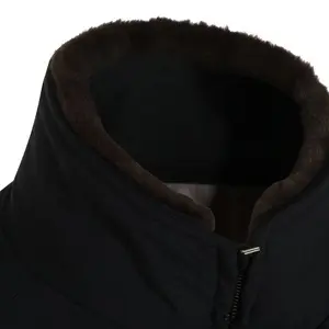 Herno Faux-fur Trim High-neck Jacket