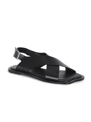 ALOHAS Nalu Flat Sandals With Buckle Ankle Strap