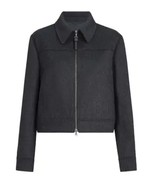 Brunello Cucinelli Collared Long-sleeved Casual Jacket - Black
