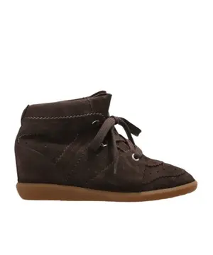 Isabel Marant Étoile Bobby Wedge Sneakers - Chocolate