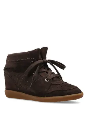 Isabel Marant Étoile Bobby Wedge Sneakers - Chocolate