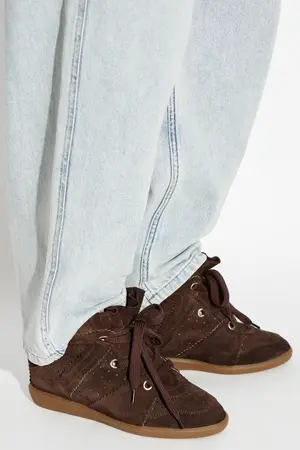 Isabel Marant Étoile Bobby Wedge Sneakers - Chocolate