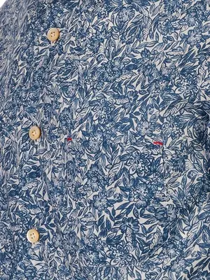 Kiton Floral-print Long-sleeve Shirt