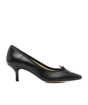 Repetto Cendrillon Bow Court Heeled Pumps - Black