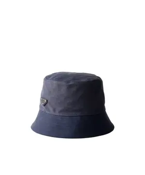 Prada Satin Bucket Hat - Navy Blue