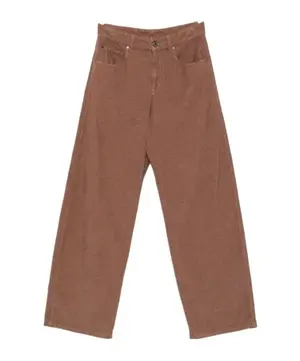 Brunello Cucinelli Corduroy Barrel-leg Trousers - Brown